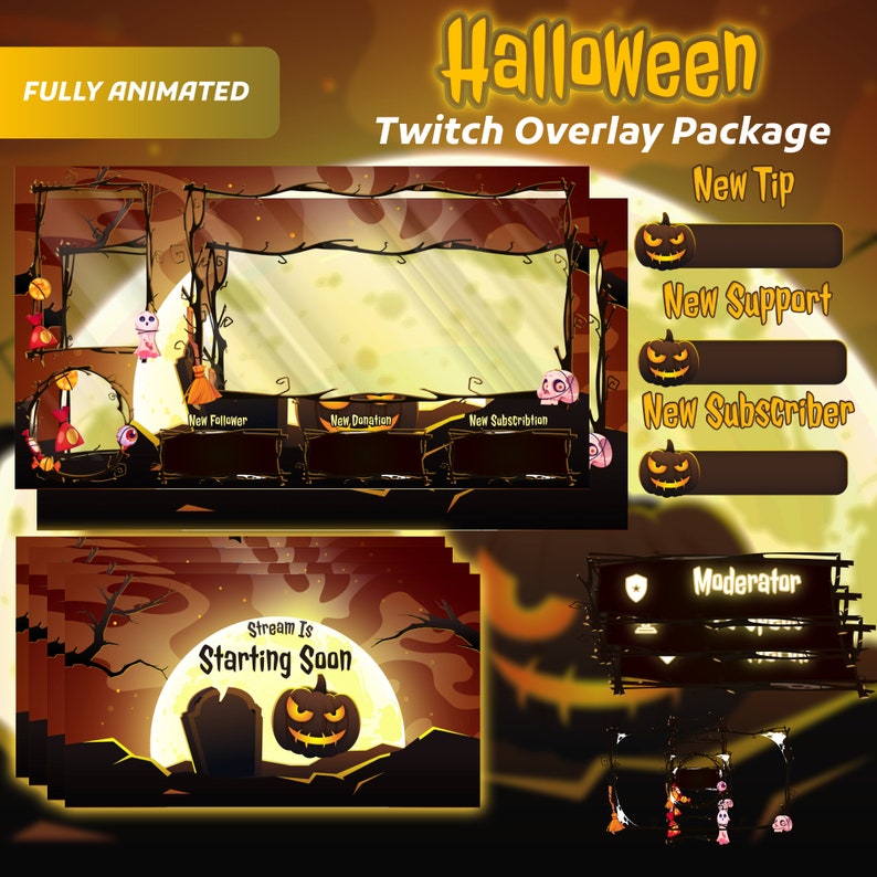 Custom Twitch Overlay Package - Etsy