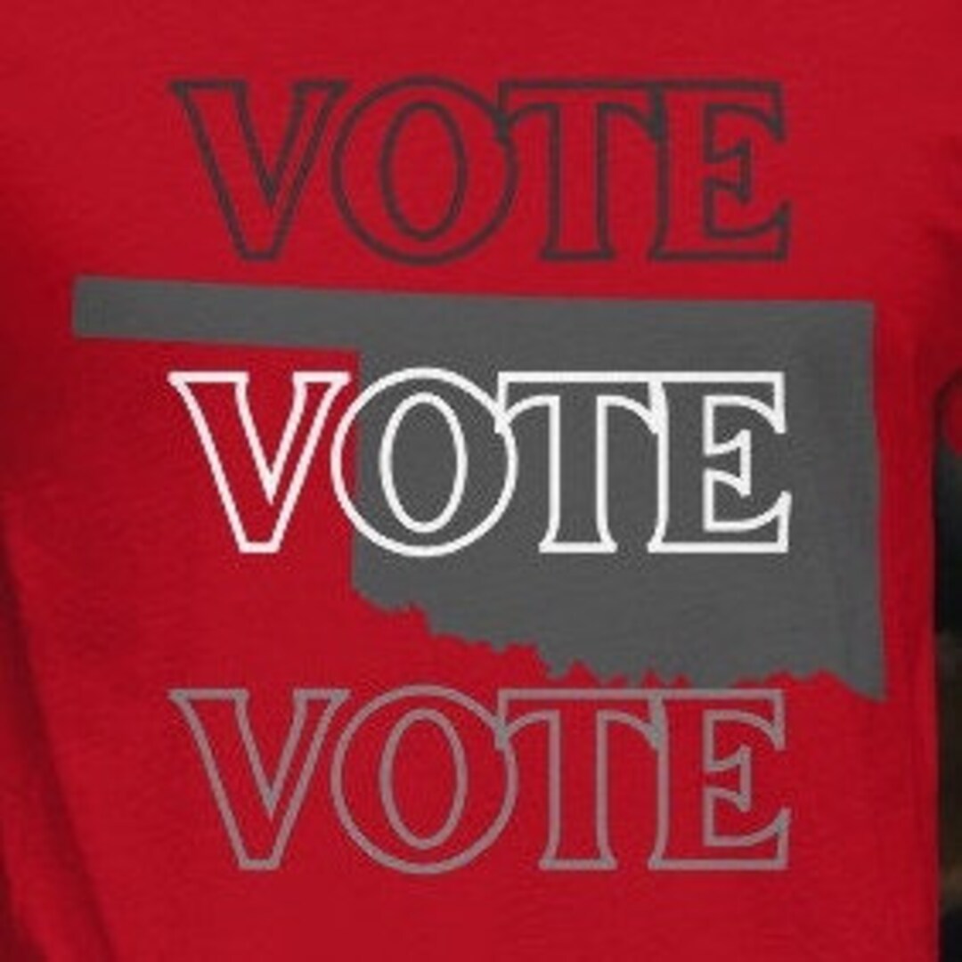 Oklahoma Vote Available in Your Favorite Team Colors! Oklahoma Graphic ...