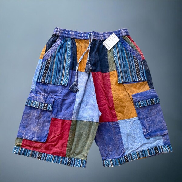 Patchwork Shorts - Etsy