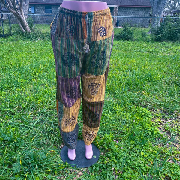 Patchwork Pants - Etsy