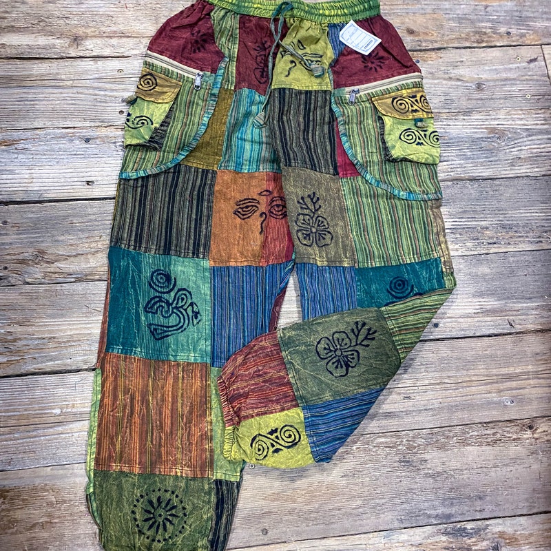 Patchwork Pants - Etsy