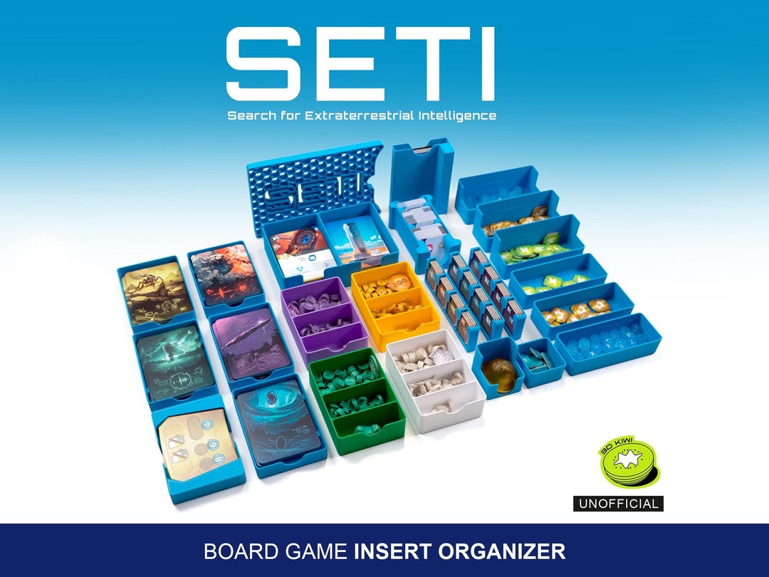 SETI Organizer | SETI Insert | Board Game Storage | 3D Printed | Search ...