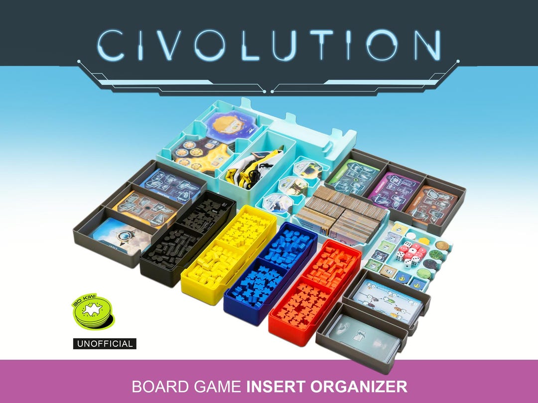 Civolution Organizer | Civolution Insert | Board Game Storage | 3D ...
