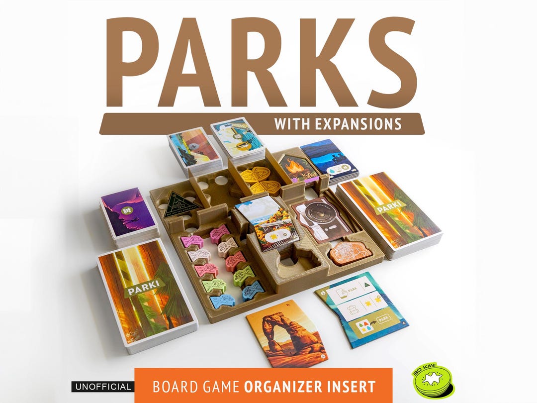 Parks Organizer Insert for Board Game With Expansions - Etsy