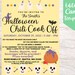 EDITABLE and Printable Halloween Chili Cook off Flyer and Sign up Sheet ...