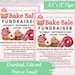 EDITABLE and Printable Bake Sale Fundraiser Flyer Template, Instant ...