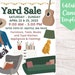 EDITABLE and Printable Yard Sale Announcement Flyer Template, Instant ...