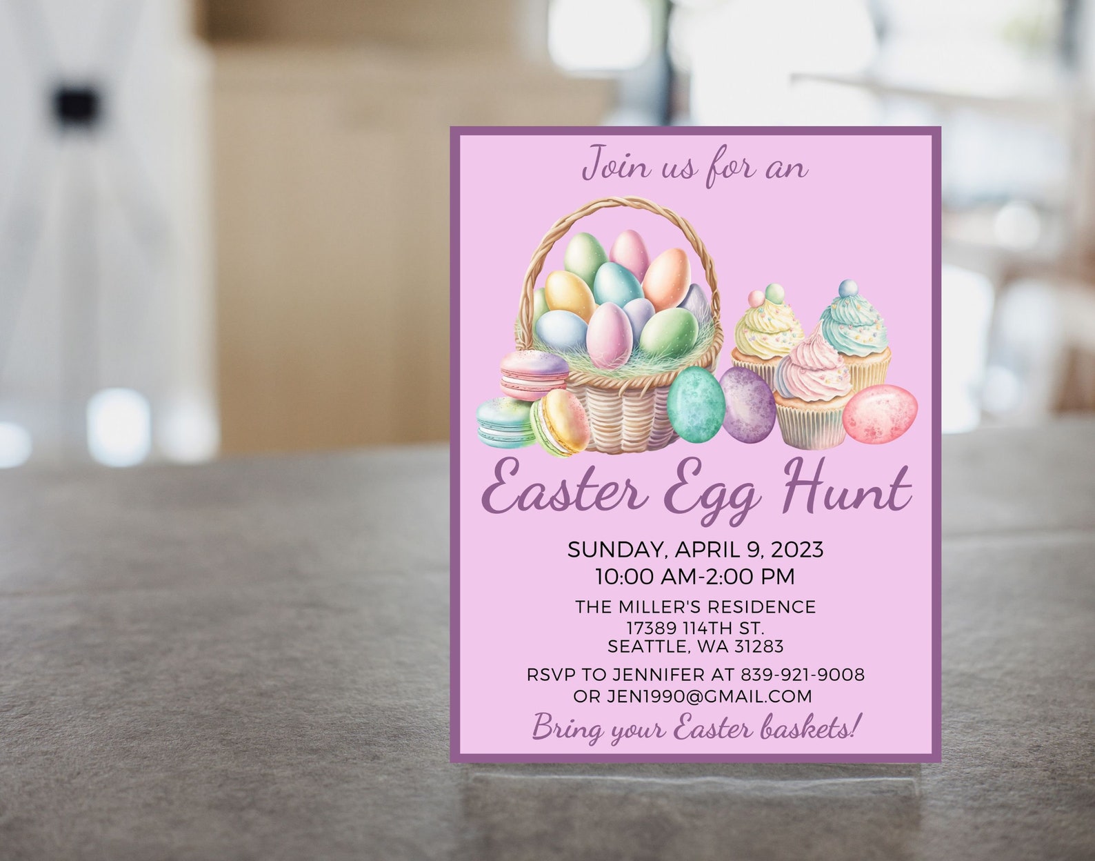 EDITABLE and Printable Easter Egg Hunt Invitation Flyer Template ...