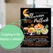Spooky Halloween Potluck Event Invitation Flyer Template, Editable and ...
