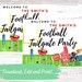 Editable and Printable Football Tailgate Party Yard Sign Template ...