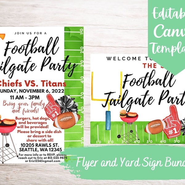 Football Tailgate - Etsy