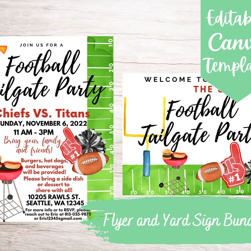 Football Tailgate - Etsy