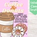 Editable Coffee and Donuts Event Invitation Flyer Template, Instant ...