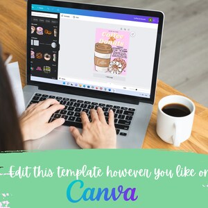 Editable Coffee and Donuts Event Invitation Flyer Template, Instant ...