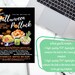 Spooky Halloween Potluck Event Invitation Flyer Template, Editable and ...