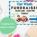 Car Wash Fundraiser Event Sign Template, Editable and Printable Instant ...