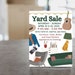 EDITABLE and Printable Yard Sale Flyer and Yard Sign Template Bundle ...