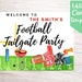 Editable and Printable Football Tailgate Party Yard Sign Template ...
