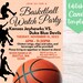 Editable and Printable Basketball Watch Party Invitation Flyer Template ...