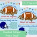 Editable and Printable Football Tailgate Party Invitation Flyer ...