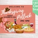 Editable and Printable Thanksgiving Potluck Dinner Yard Sign - Etsy