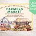 Farmers Market Event Sign Template, Editable and Printable Instant ...