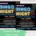 Editable and Printable Bingo Night Event Invitation Flyer Template ...