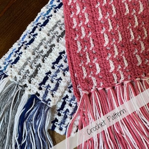 Easy Scrap-yarn Scarf Crochet Pattern (PDF) – Instant Download - Etsy