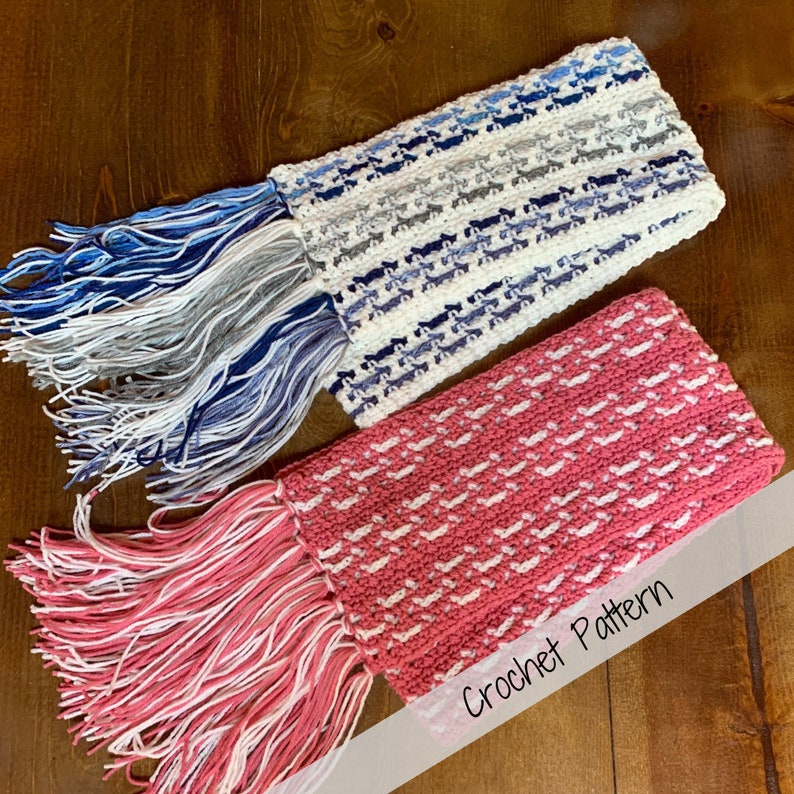 Easy Scrap-yarn Scarf Crochet Pattern (PDF) – Instant Download - Etsy