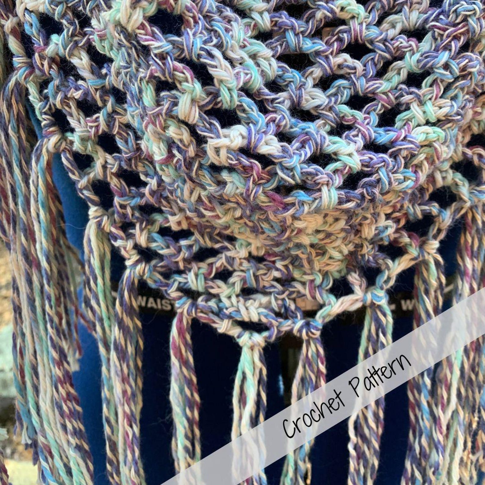 Light Airy Fringe Wrap Crochet Pattern for Beginners (PDF Pattern) - Etsy