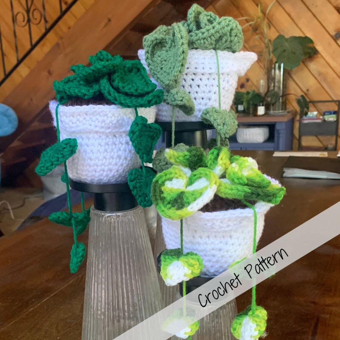 Crochet Pothos Plant Pattern: Realistic Houseplant Amigurumi (PDF) - Etsy