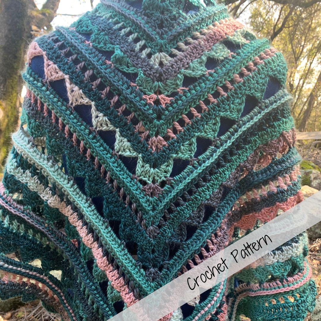 Timeless Lace Triangle Shawl Crochet Pattern | Elegant Lightweight Wrap ...
