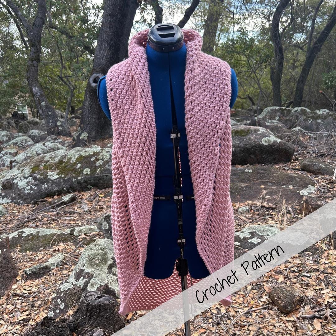 Bramble Bloom Circle Vest Crochet Pattern | Elegant Circular Vest ...
