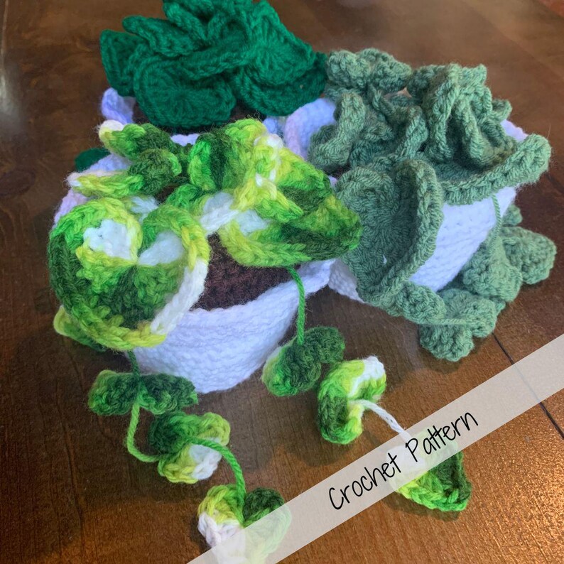 Hook & Vine Crochet Pothos Plant Pattern | Realistic Houseplant ...