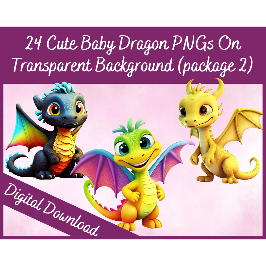 Baby Dragon Transparent Png Dragon Images Kawaii Dragon Clipart Cartoon ...