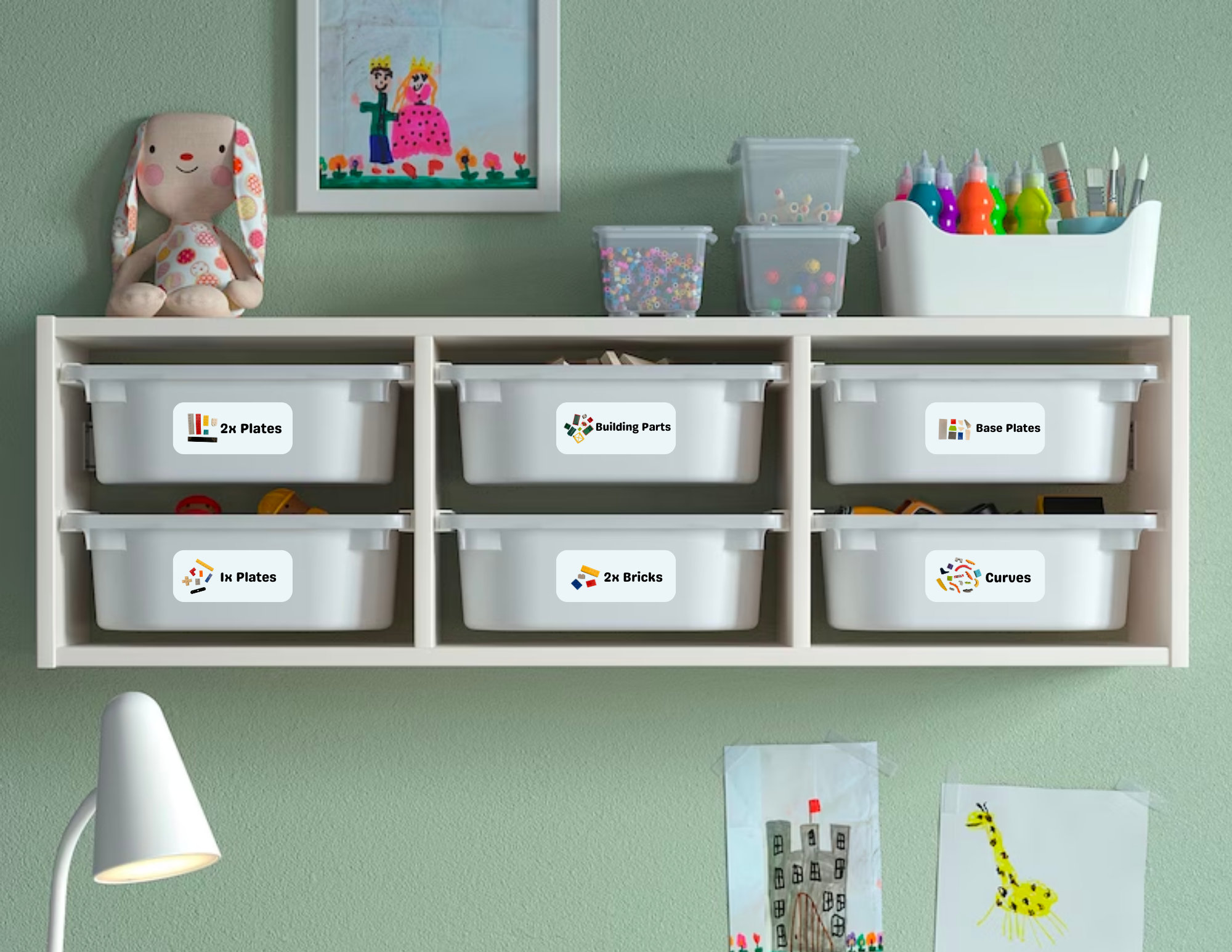 Building Brick Organization Labels - Etsy