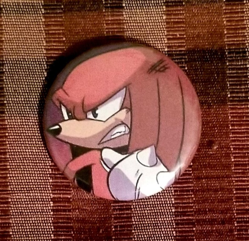 Knuckles the Echidna Buttons | Sonic Pins - Etsy