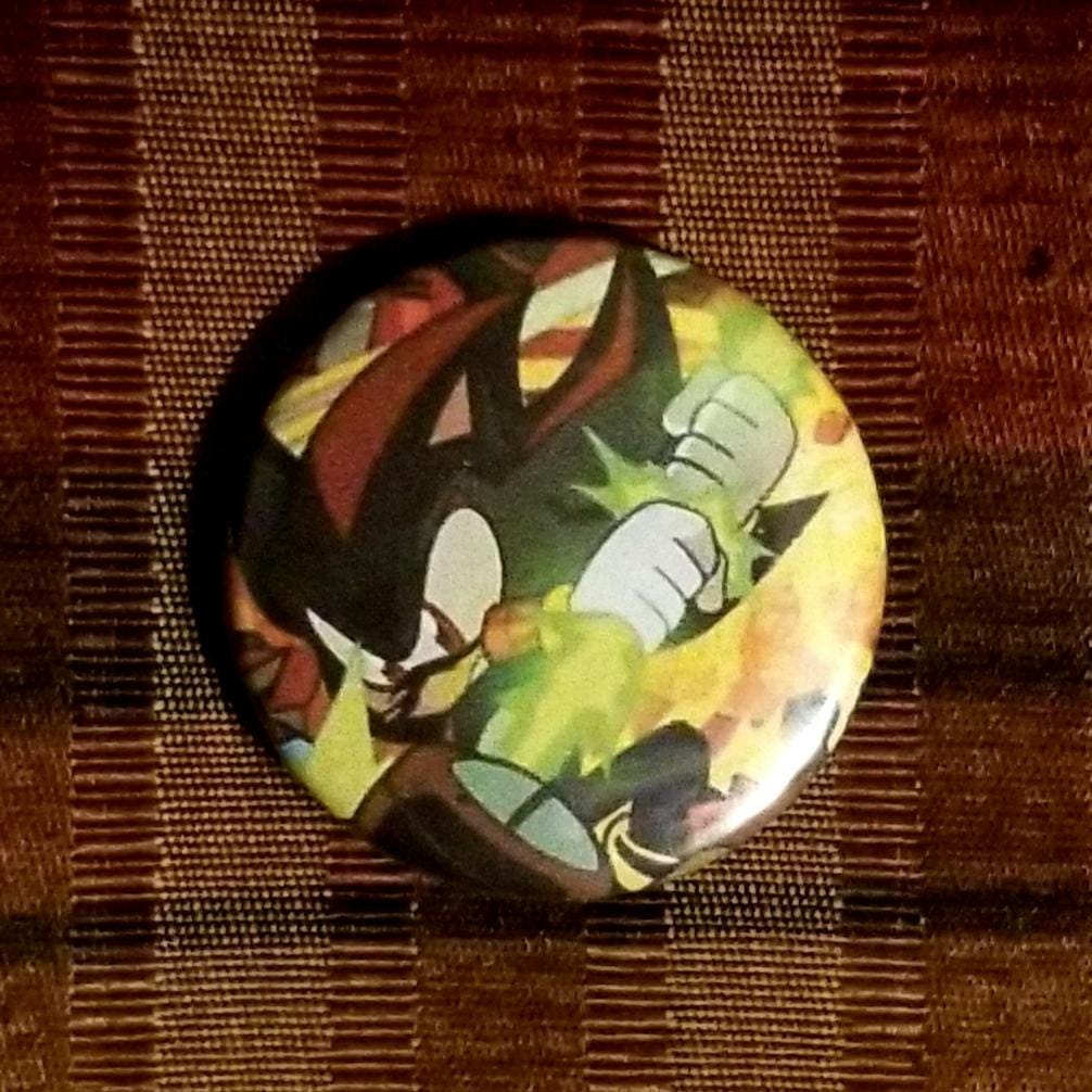 Shadow the Hedgehog Buttons #2| Sonic Pins - Etsy
