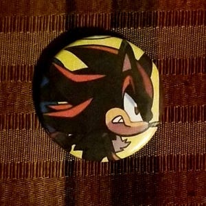 Shadow the Hedgehog Buttons | Sonic Pins - Etsy