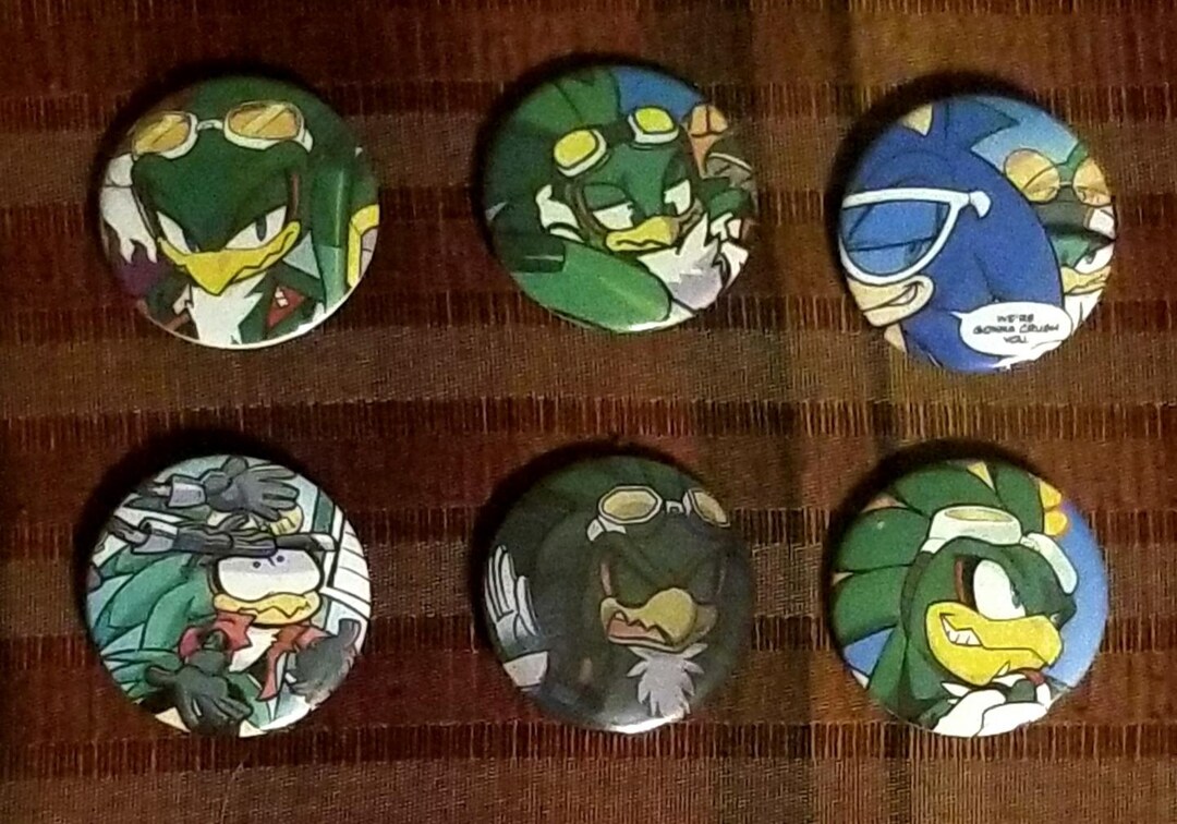 Jet the Hawk Buttons | Sonic Pins - Etsy