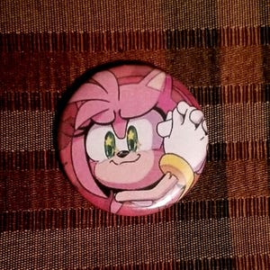 Amy Rose Buttons | Sonic Pins - Etsy