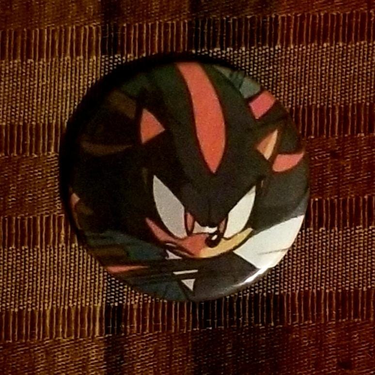 Shadow the Hedgehog Buttons | Sonic Pins - Etsy