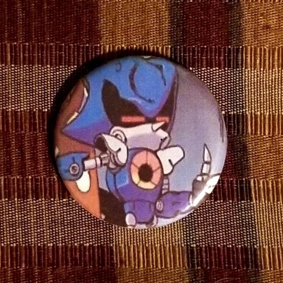 Metal Sonic Buttons | Sonic Pins - Etsy