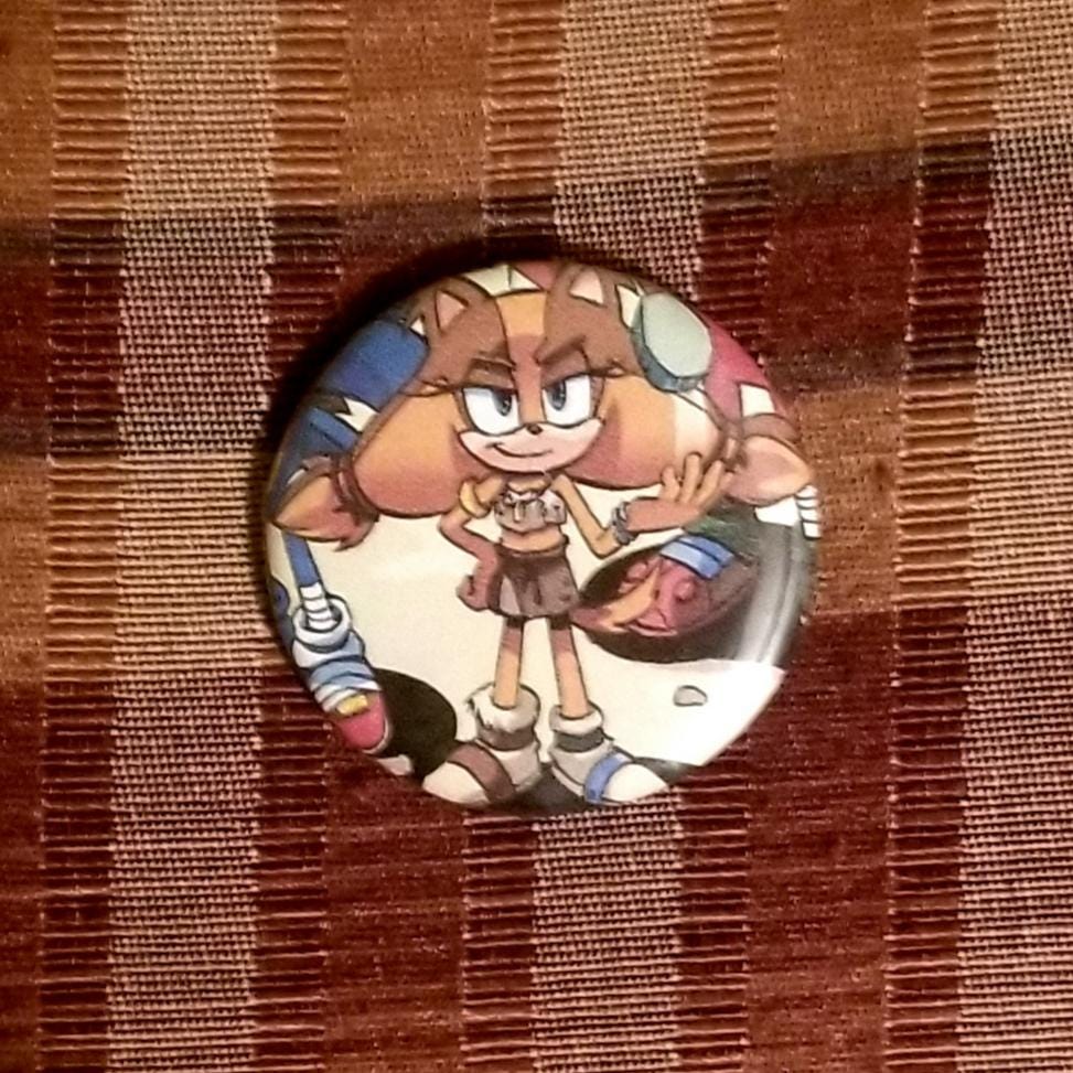 Sticks the Badger Buttons | Sonic Pins - Etsy