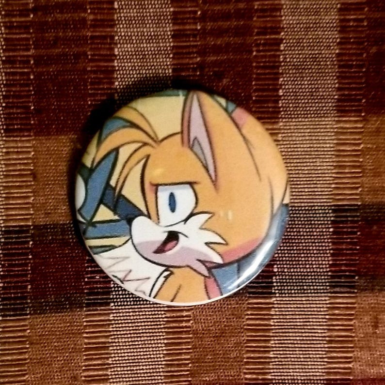 Tails the Fox Buttons | Sonic Pins - Etsy