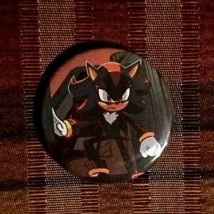 Shadow the Hedgehog Buttons #2| Sonic Pins - Etsy