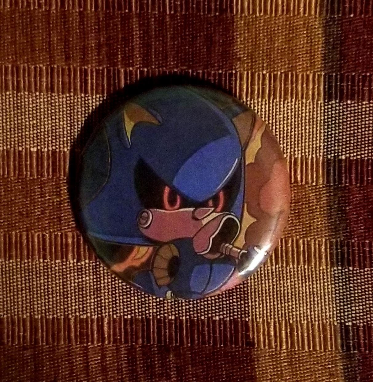 Metal Sonic Buttons | Sonic Pins - Etsy