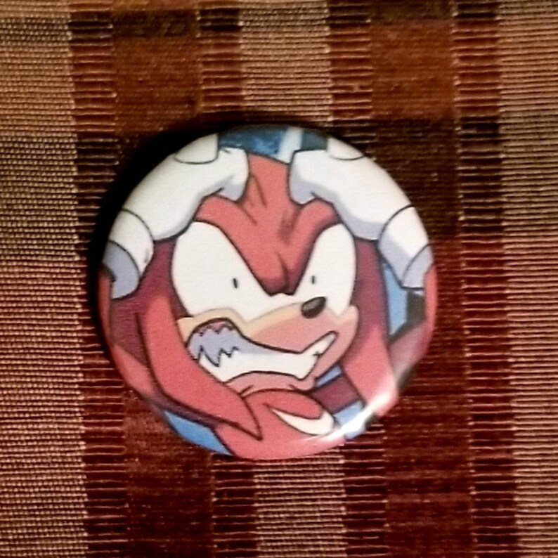 Knuckles the Echidna Buttons | Sonic Pins - Etsy