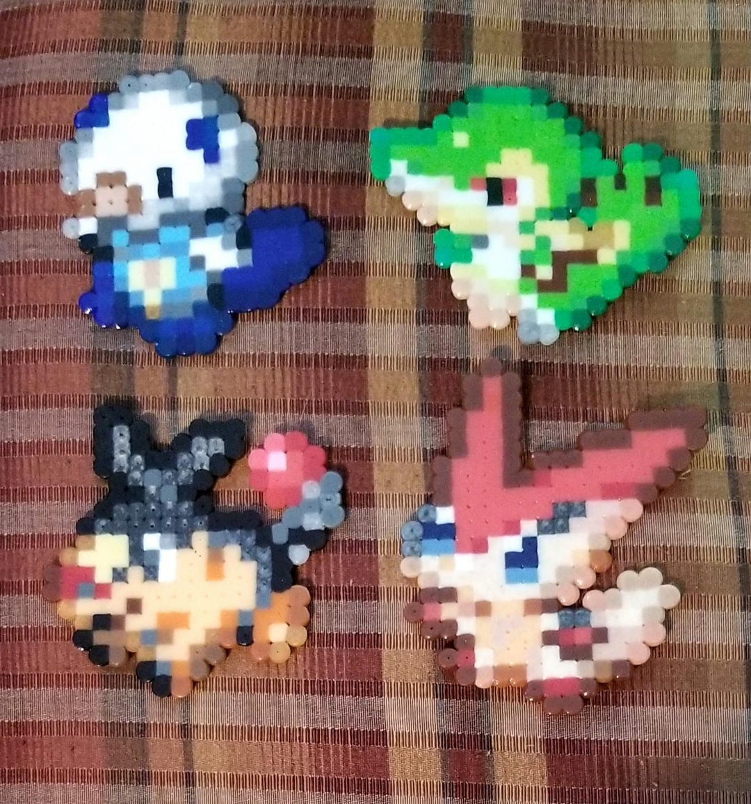 Victini/ Snivy/ Tepig/ Oshowatt Perler Beads, Pokemon Gen 7 Unova ...
