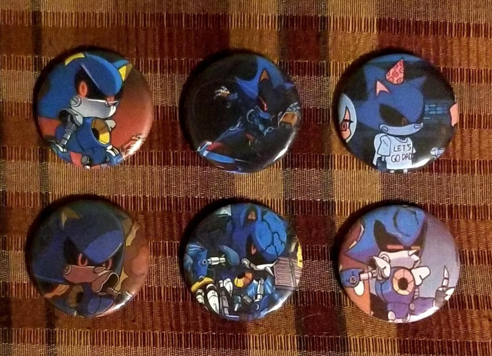 Metal Sonic Buttons | Sonic Pins - Etsy